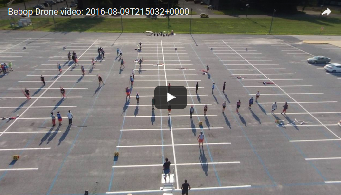 Pennsauken 15-16 Outdoor drone video (band camp / early learning) - Custom Marching Drill