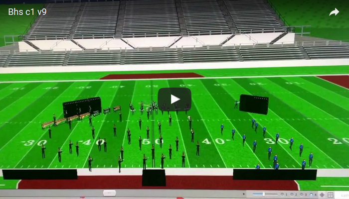 Custom Marching Drill Design DEMO Animation - Custom Marching Drill