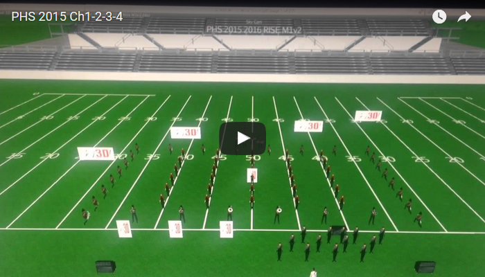 Pennsauken 14-15 Outdoor animation - Custom Marching Drill